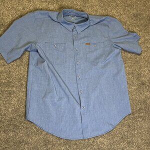 Orvis | Shirts | Orvis Classic Collection Mens Blue Short Sleeve Button ...